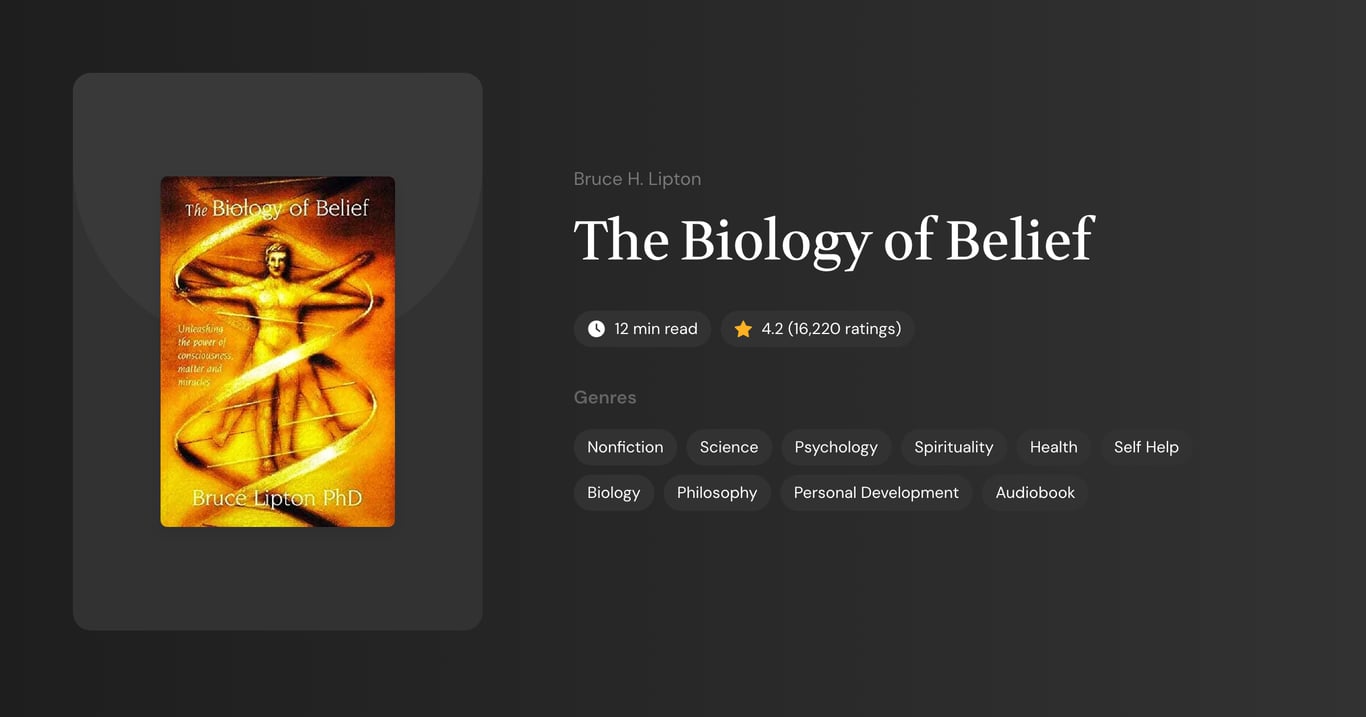 The Biology of Belief Book Summary