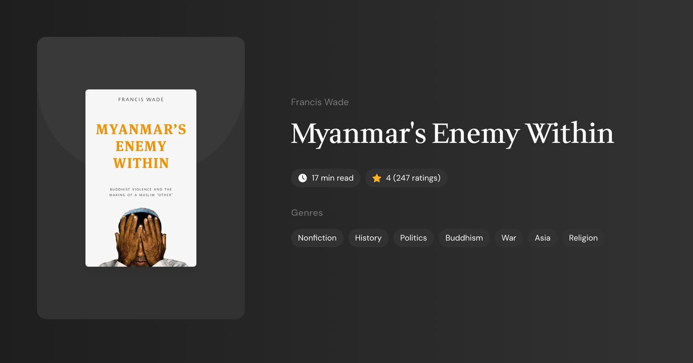 Myanmar's Enemy Within Book Summary