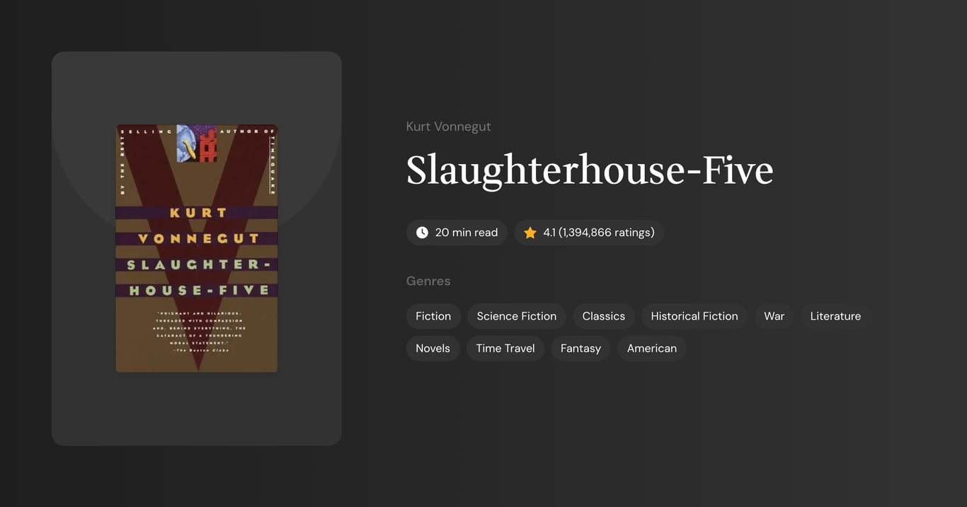 Slaughterhouse-Five Book Summary