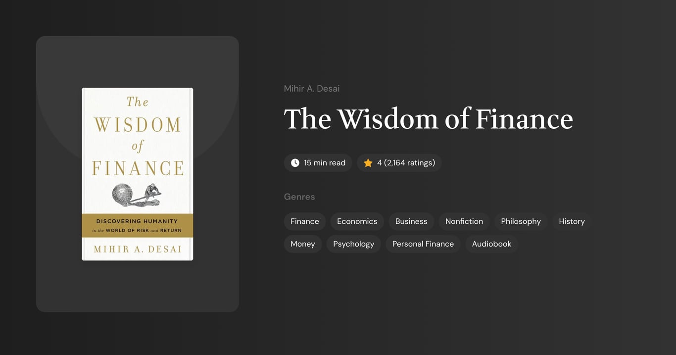 The Wisdom of Finance Book Summary
