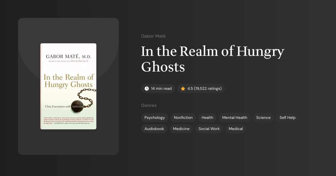 In the Realm of Hungry Ghosts Book Summary
