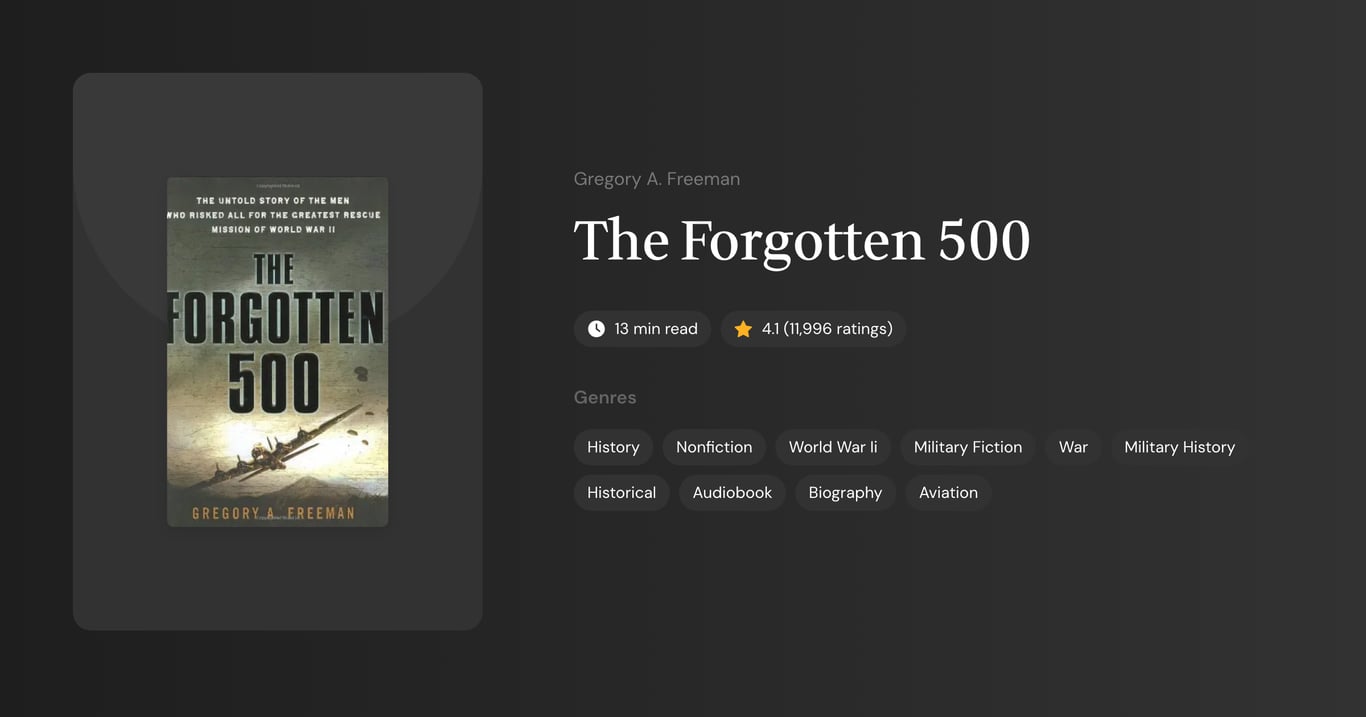 The Forgotten 500 Book Summary