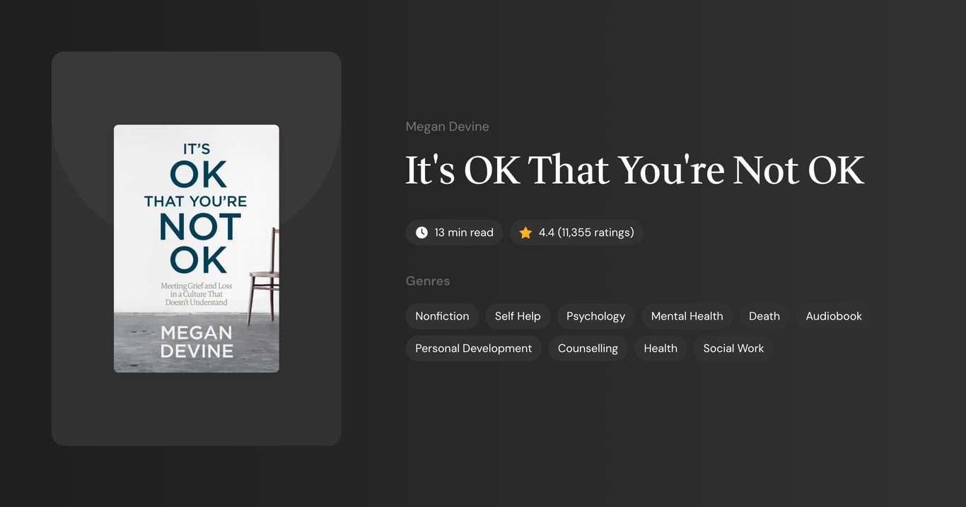 It's OK That You're Not OK Book Summary