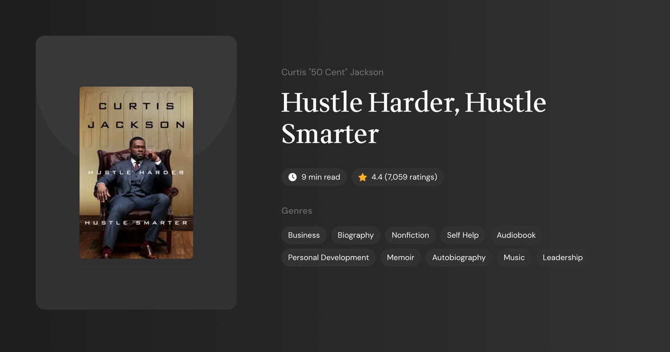 Hustle Harder, Hustle Smarter Book Summary