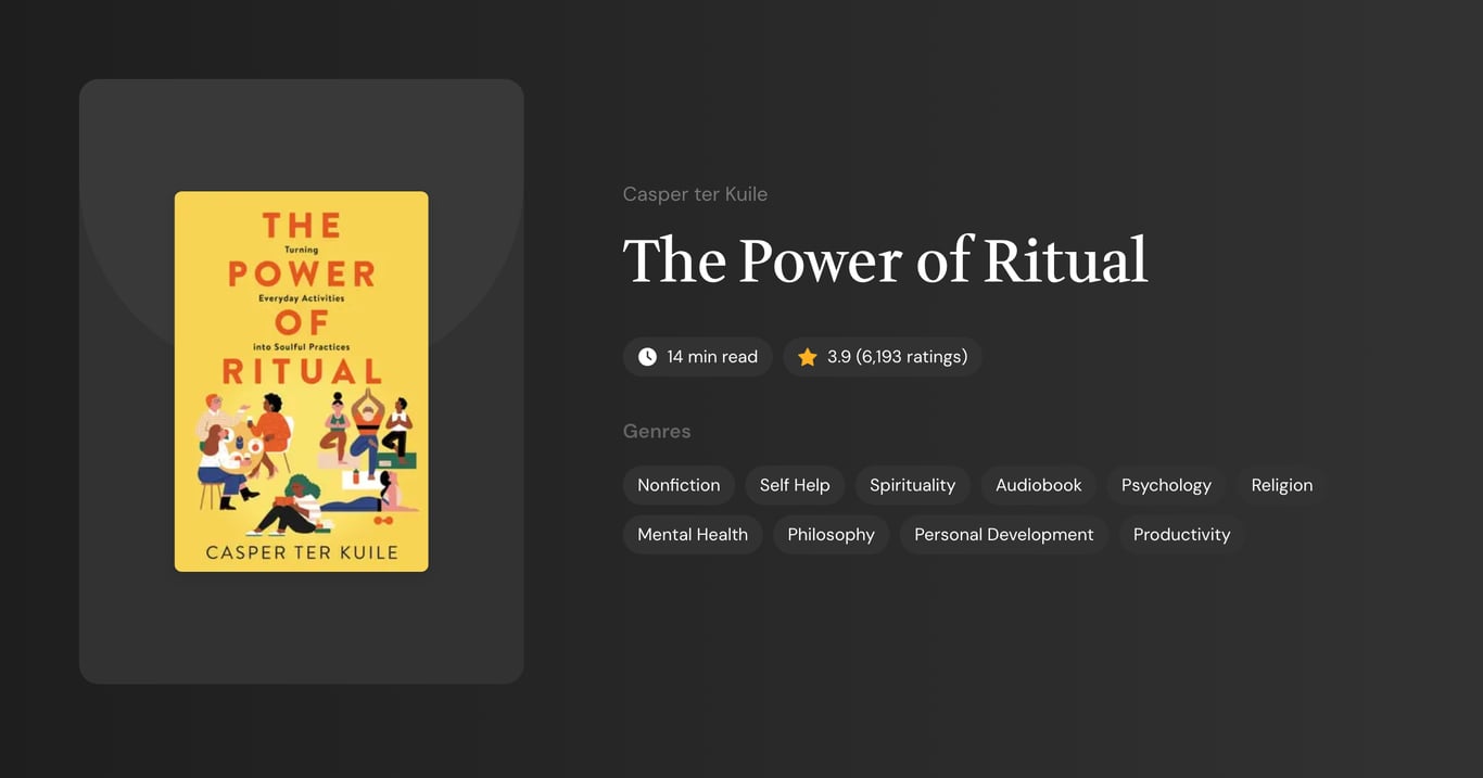 The Power of Ritual Book Summary