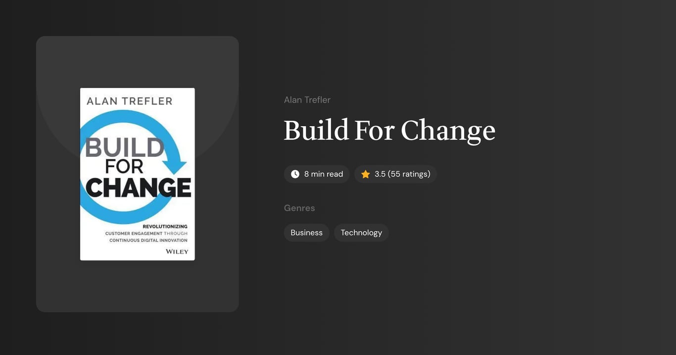 Build For Change Book Summary
