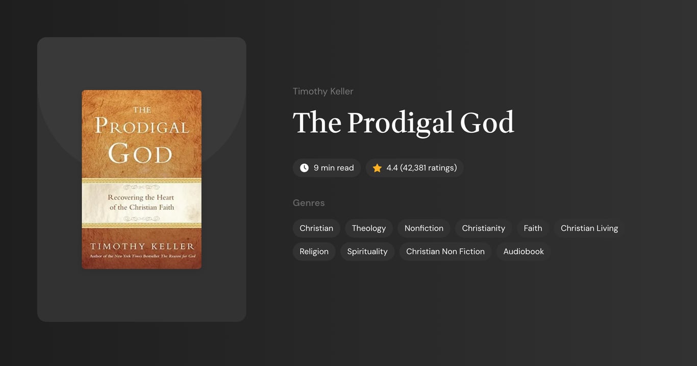 The Prodigal God Book Summary