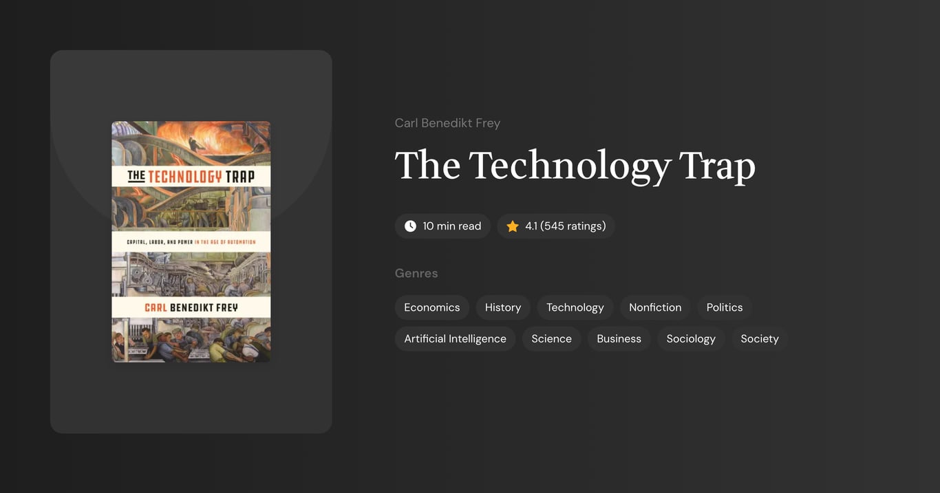 The Technology Trap Book Summary