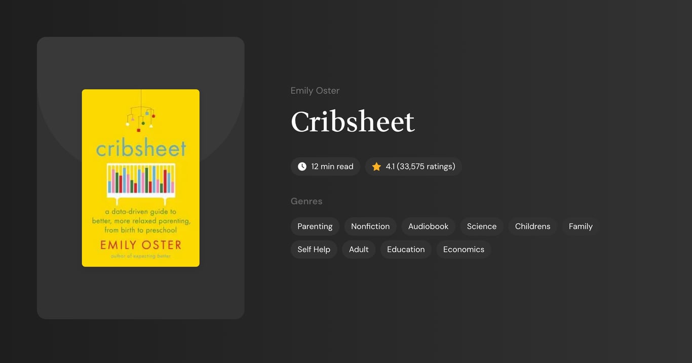 Cribsheet Book Summary