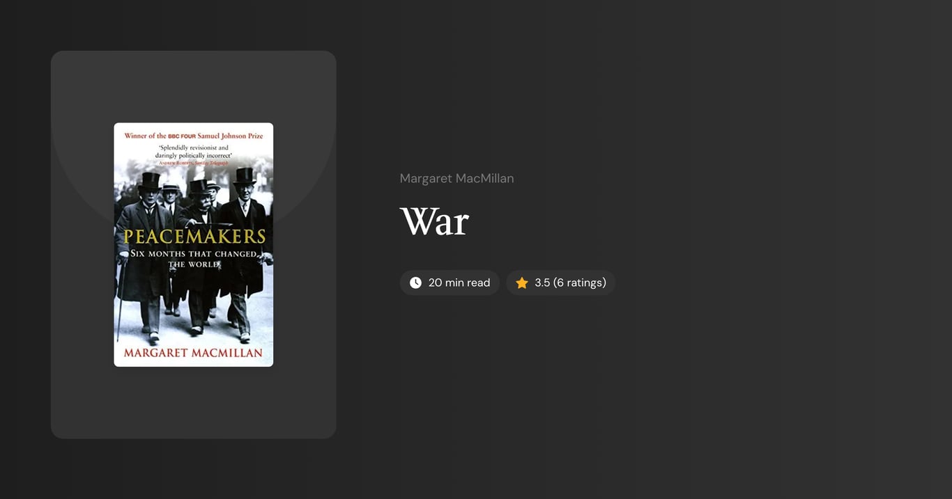 War Book Summary