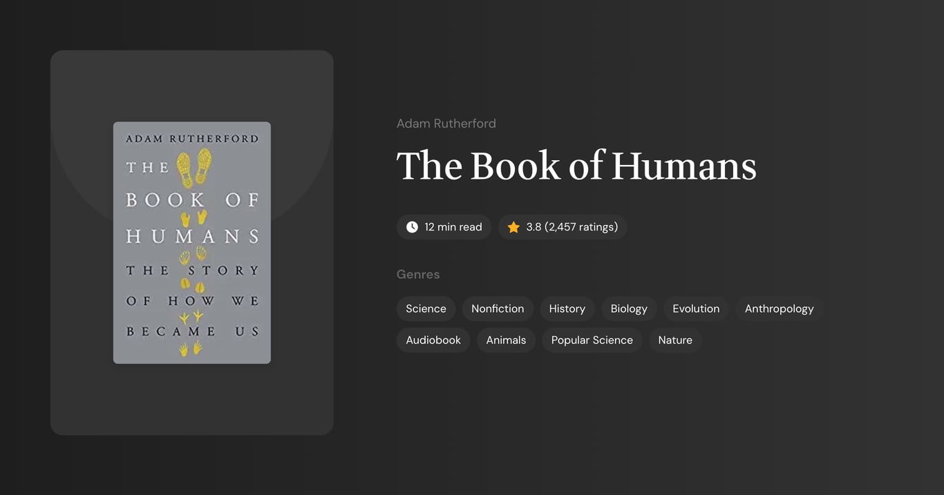 The Book of Humans Book Summary
