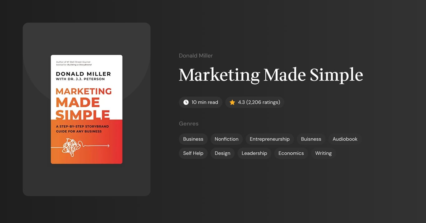 Marketing Made Simple Book Summary