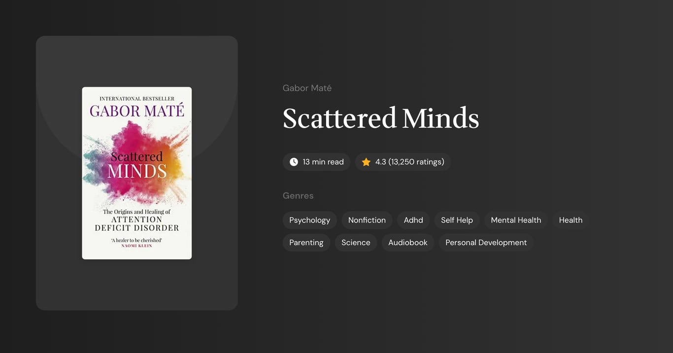 Scattered Minds Book Summary
