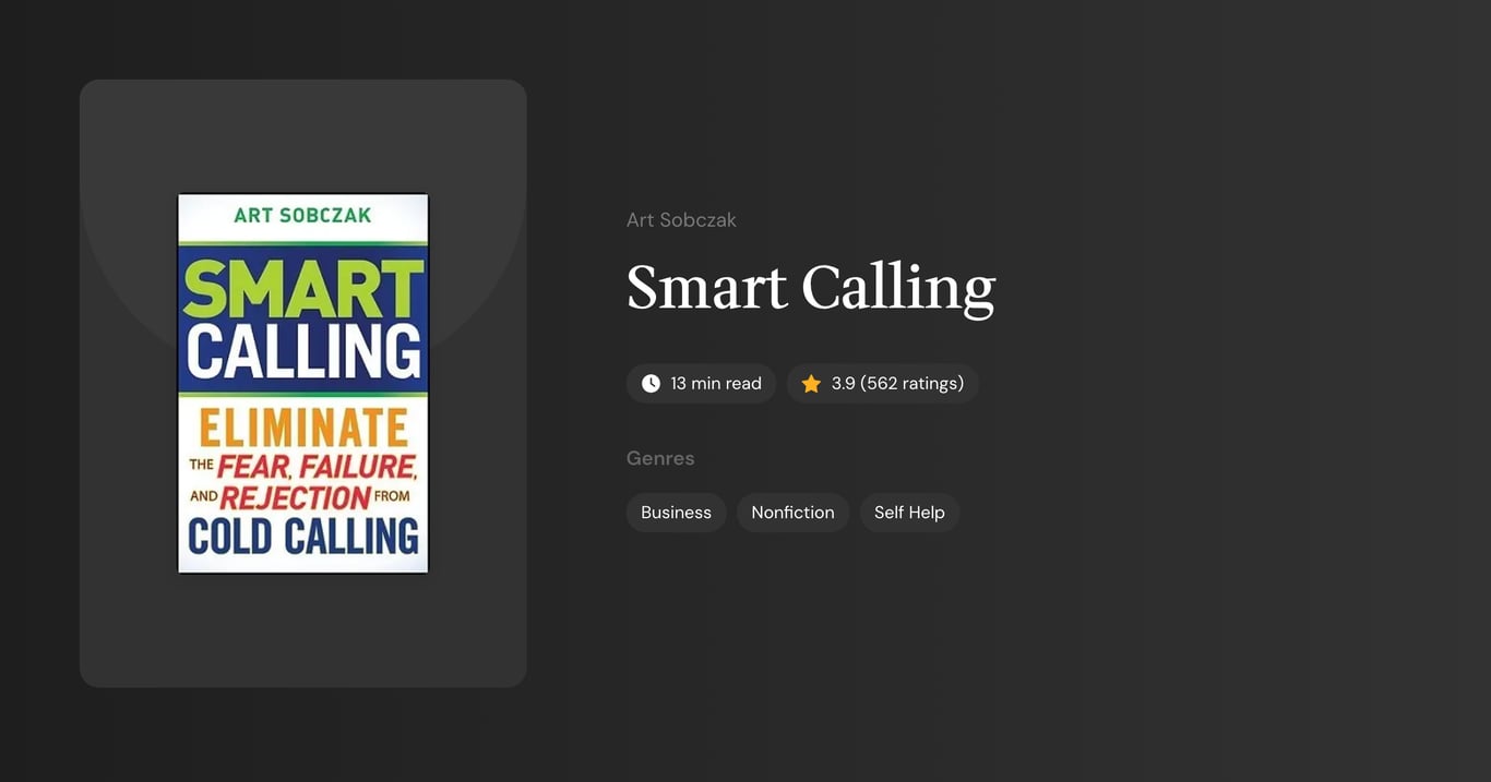 Smart Calling Book Summary