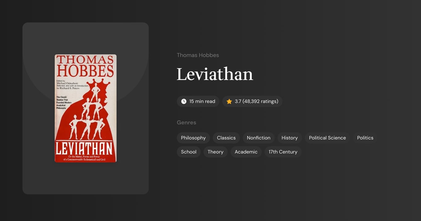 Leviathan Book Summary