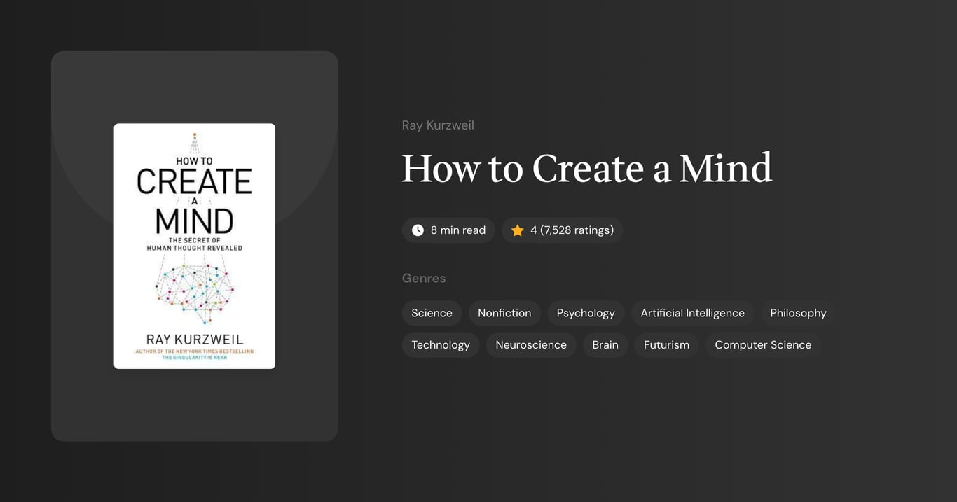 How to Create a Mind Book Summary
