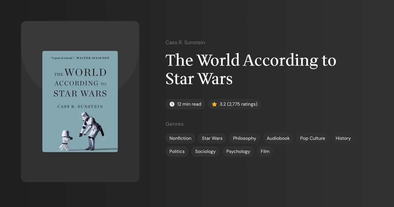 The World According to Star Wars Book Summary