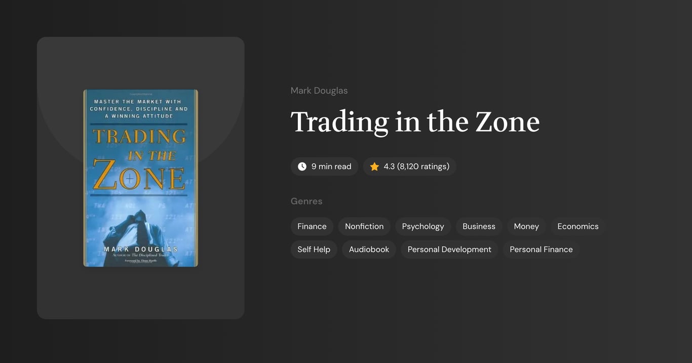 Trading in the Zone Book Summary