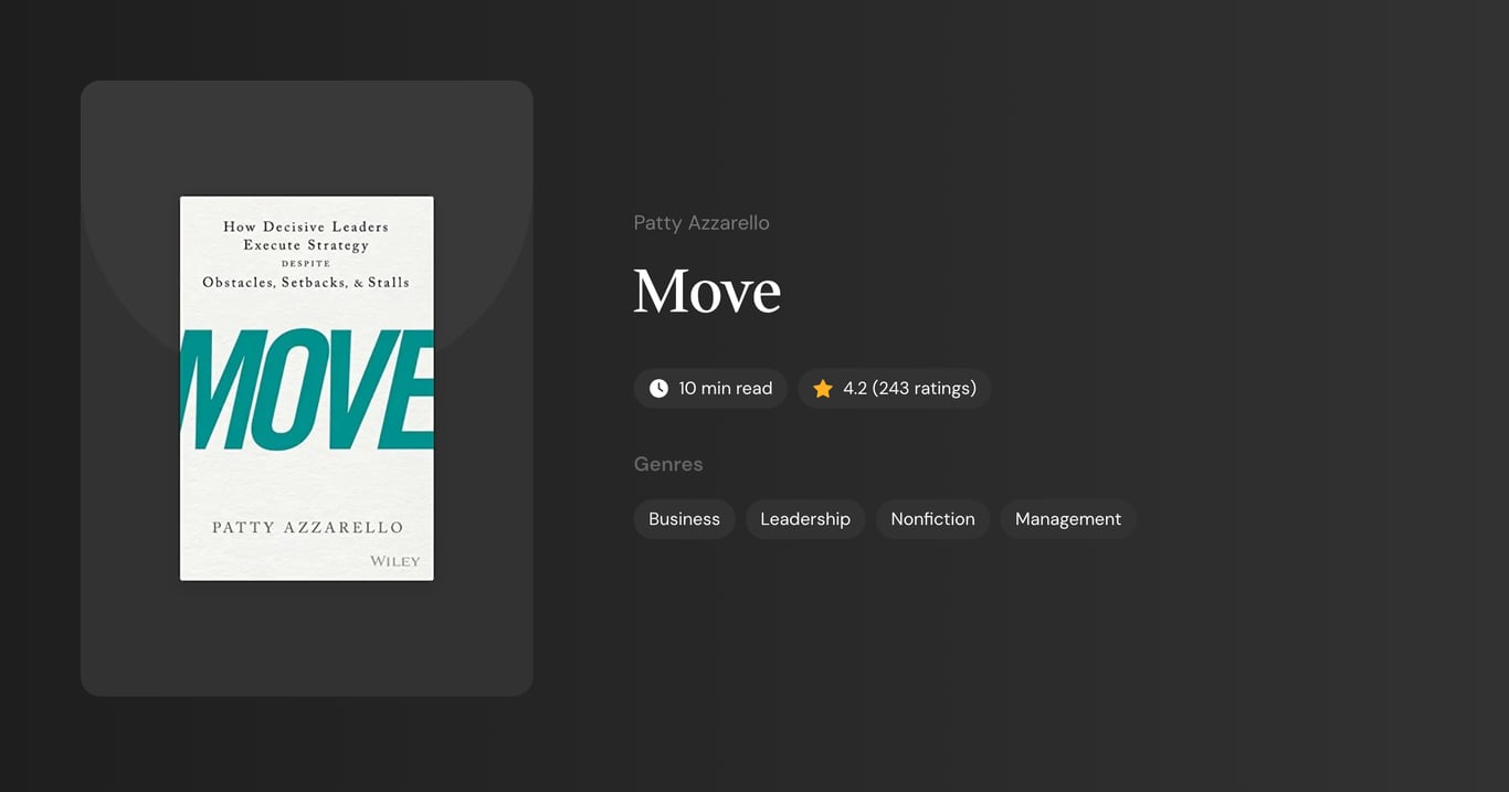 Move Book Summary