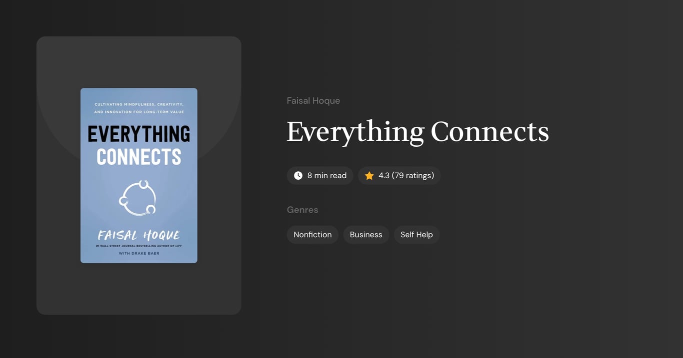 Everything Connects Book Summary