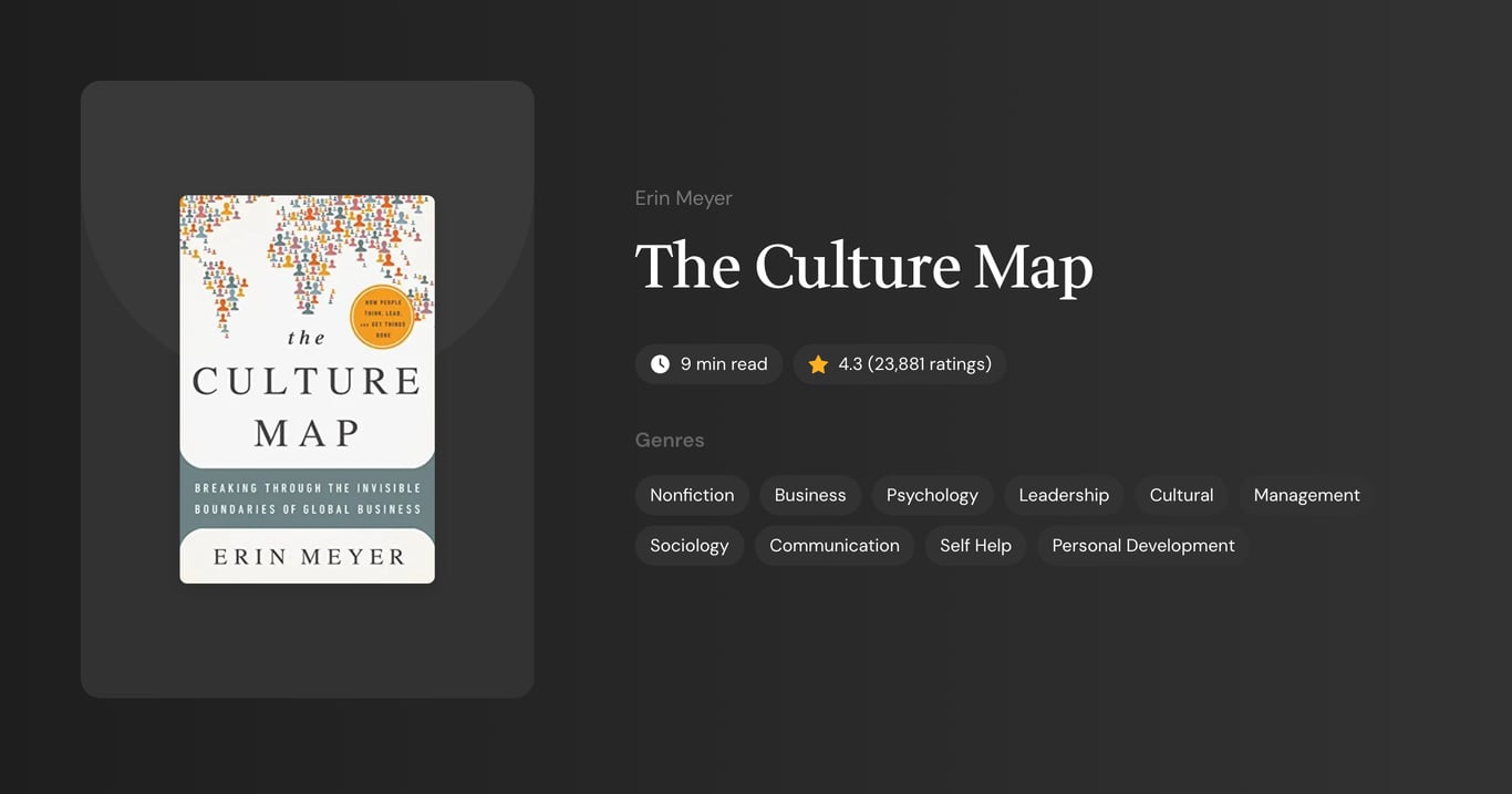 The Culture Map Book Summary