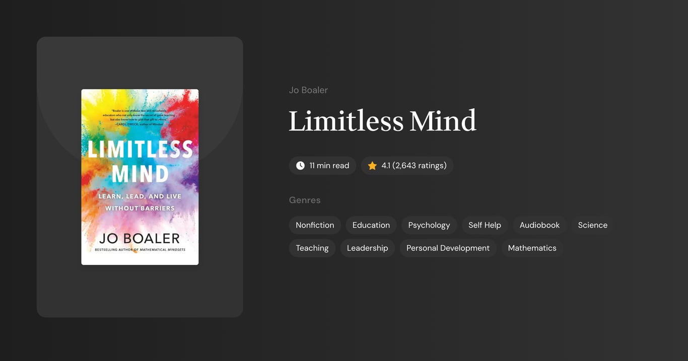 Limitless Mind Book Summary