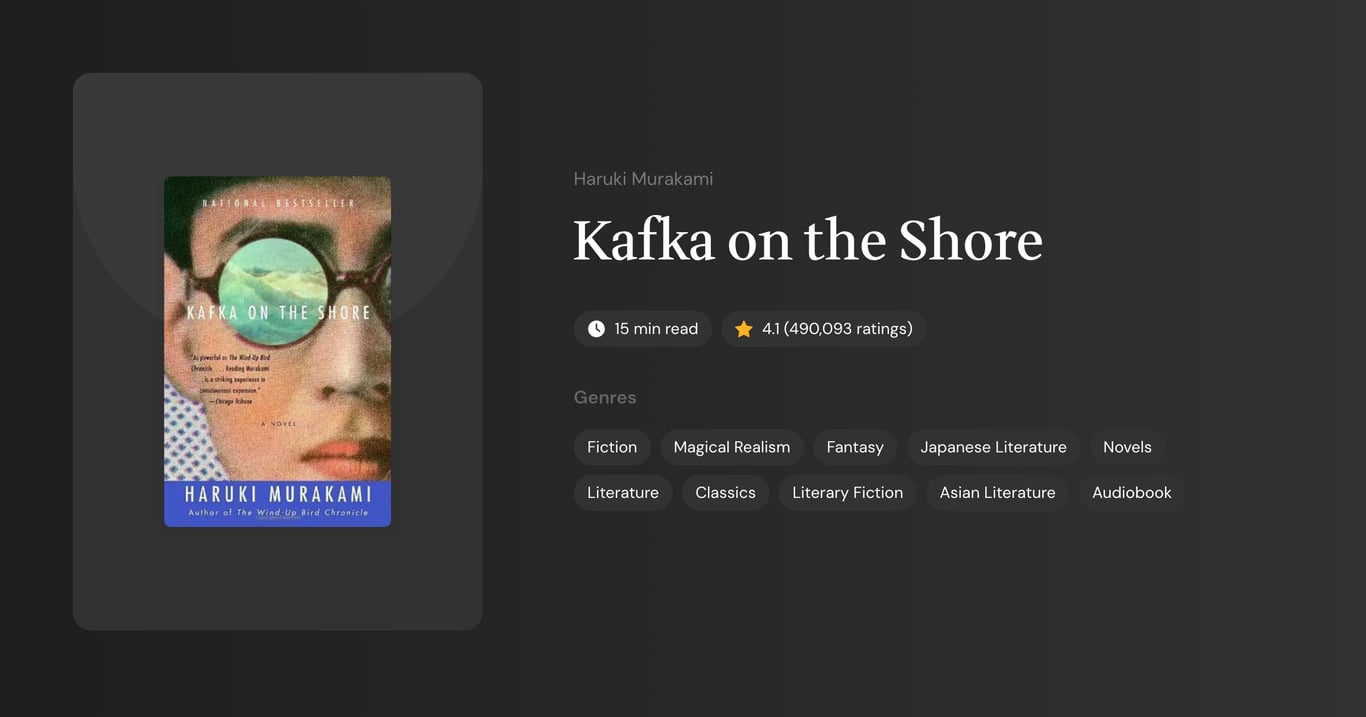 Kafka on the Shore Book Summary