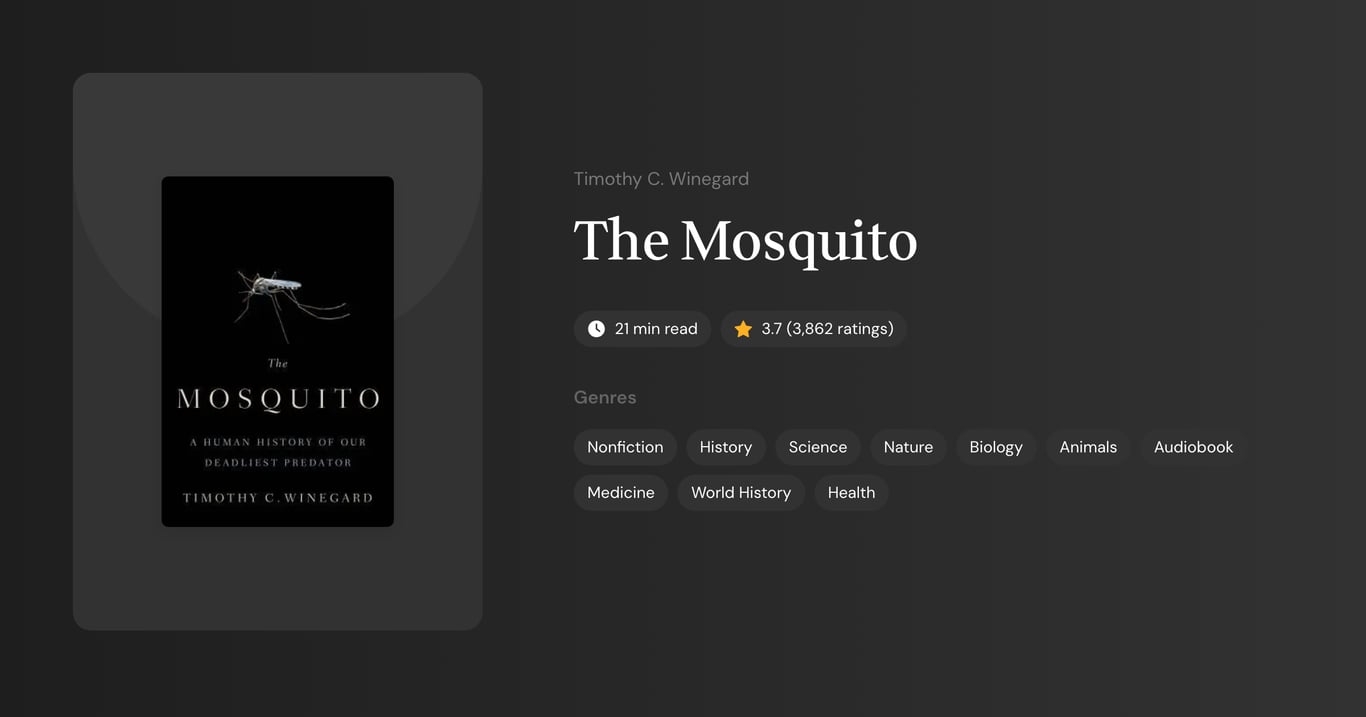The Mosquito Book Summary