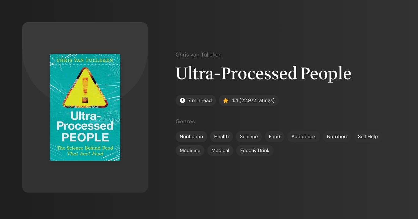 Ultra-Processed People Book Summary