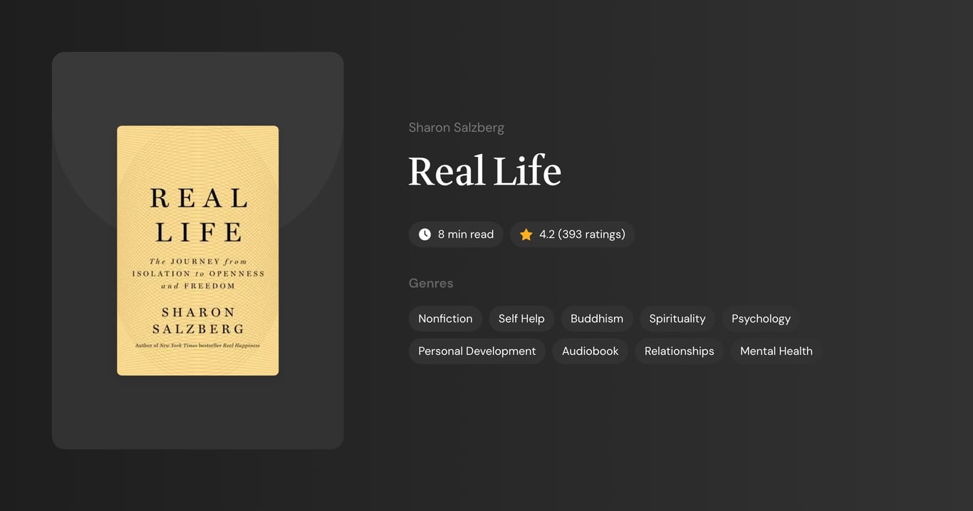 Real Life Book Summary