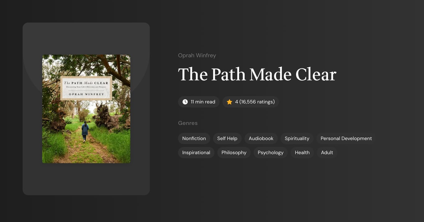 The Path Made Clear Book Summary