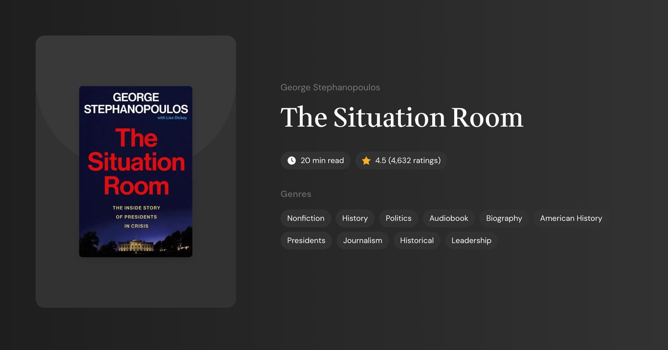 The Situation Room Book Summary