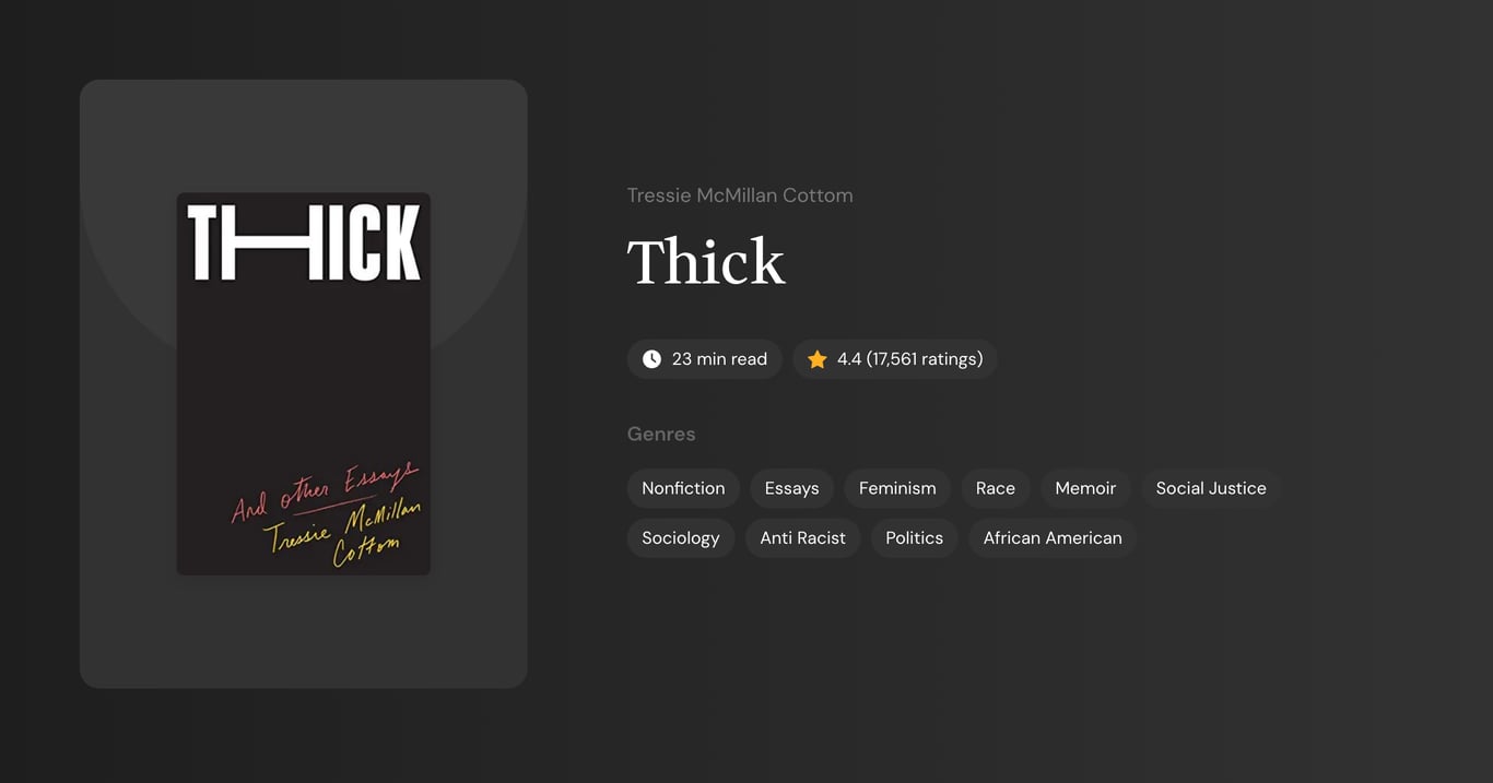 Thick Book Summary