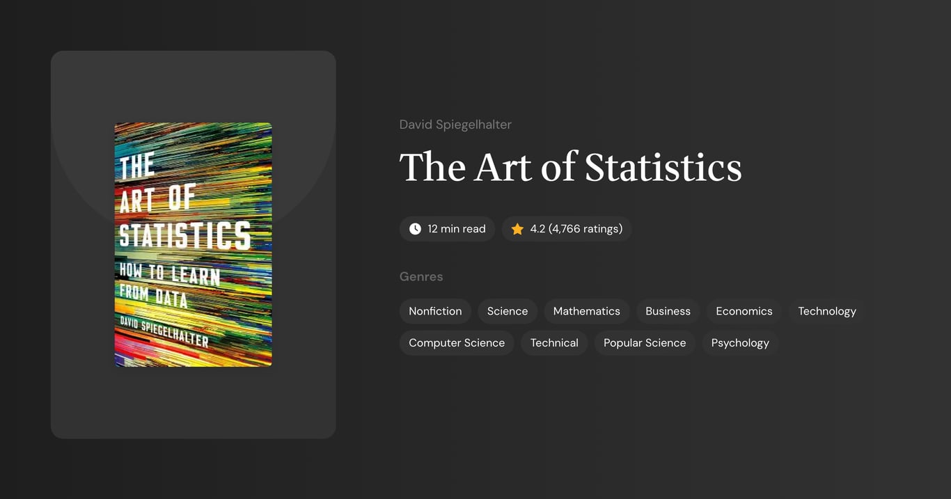 The Art of Statistics Book Summary