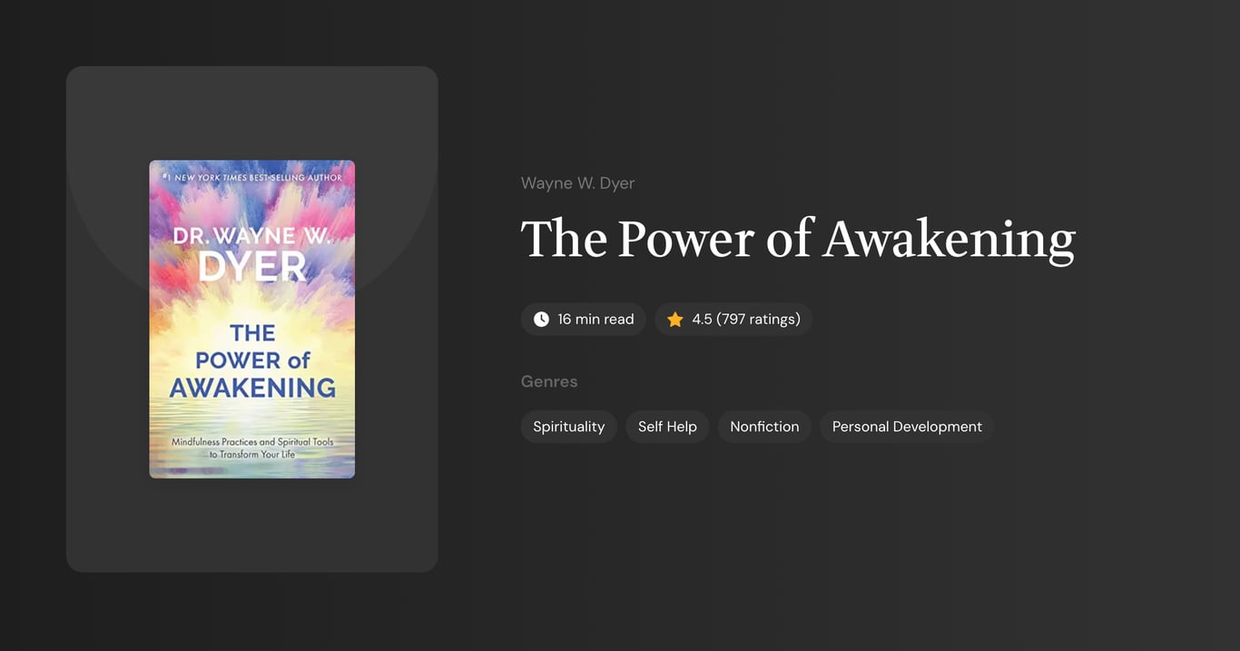 The Power of Awakening Book Summary