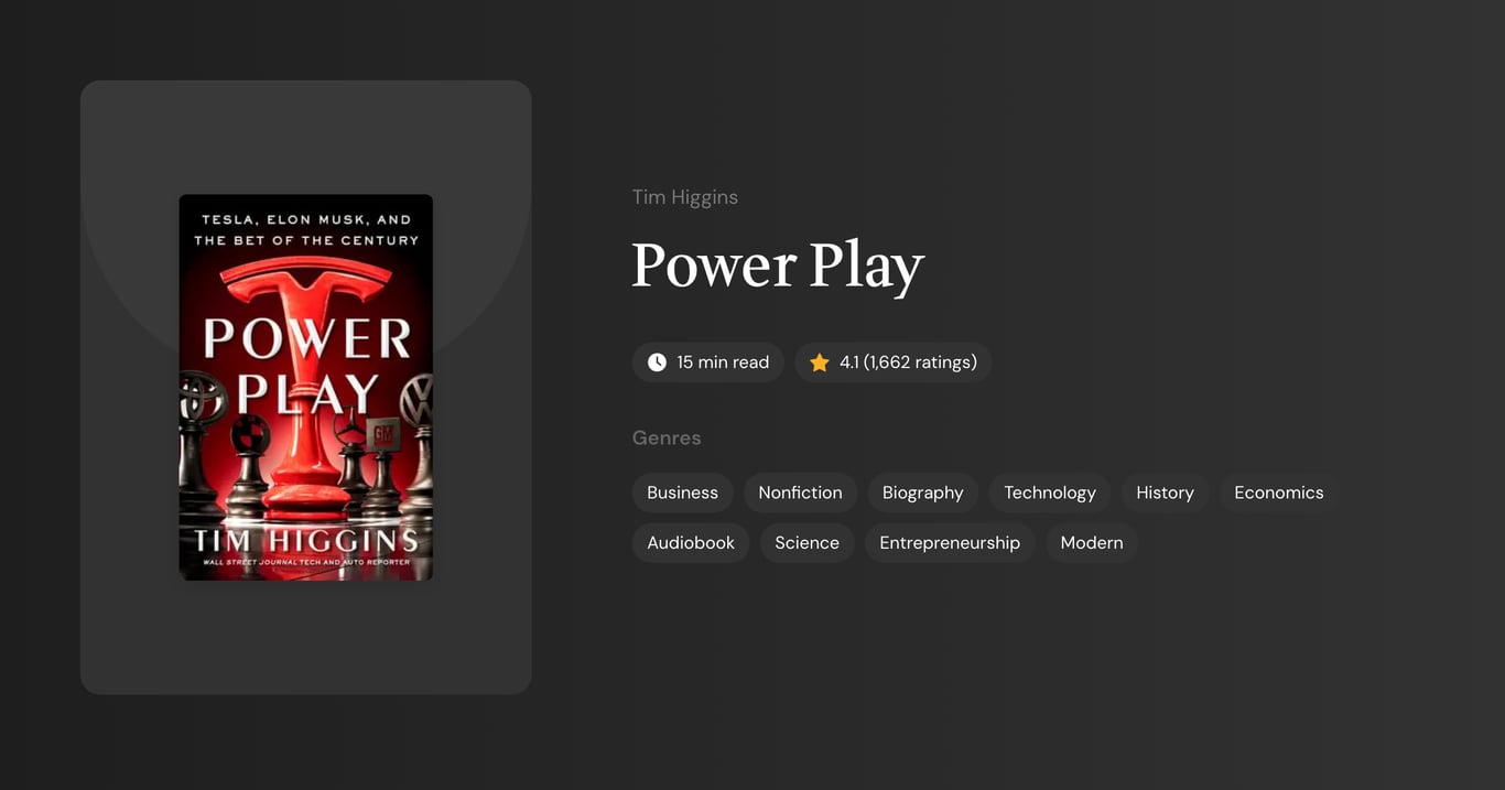 Power Play Book Summary