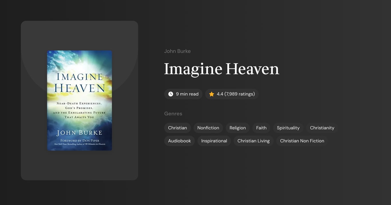 Imagine Heaven Book Summary
