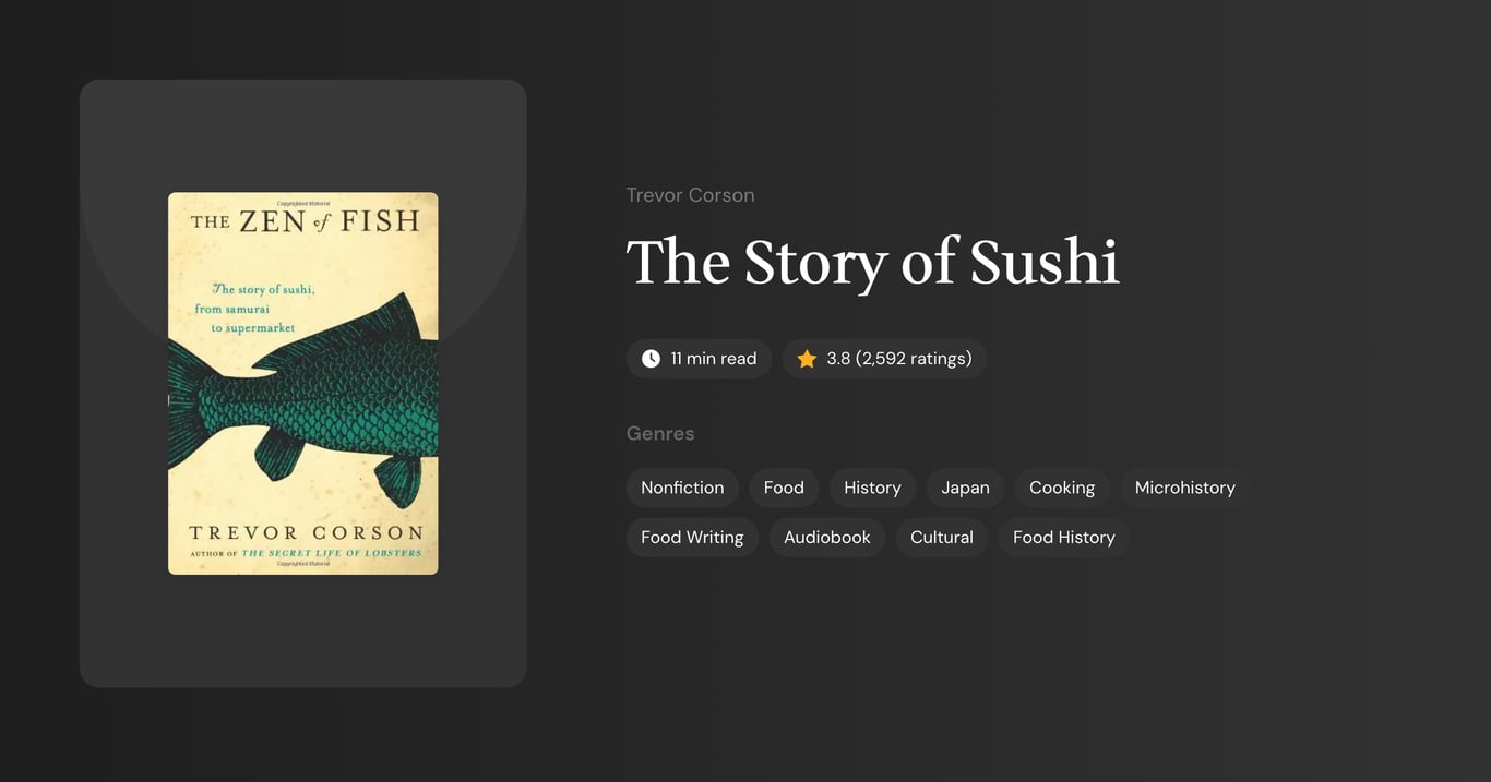 The Story of Sushi Book Summary