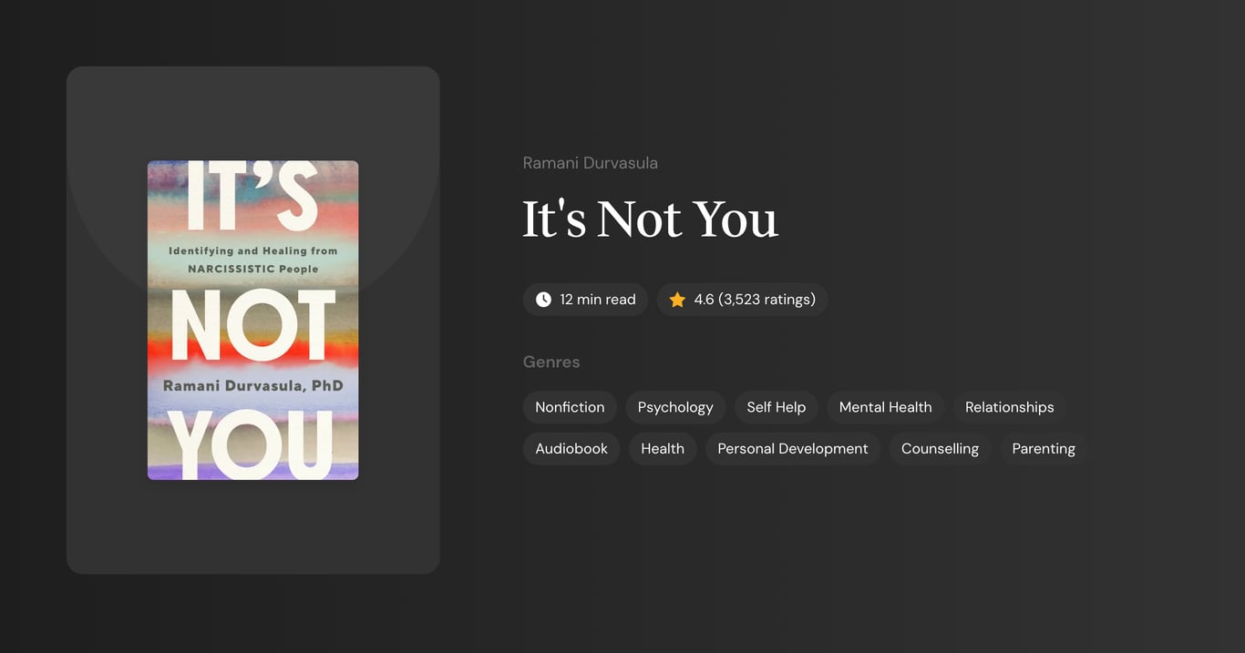 It's Not You Book Summary