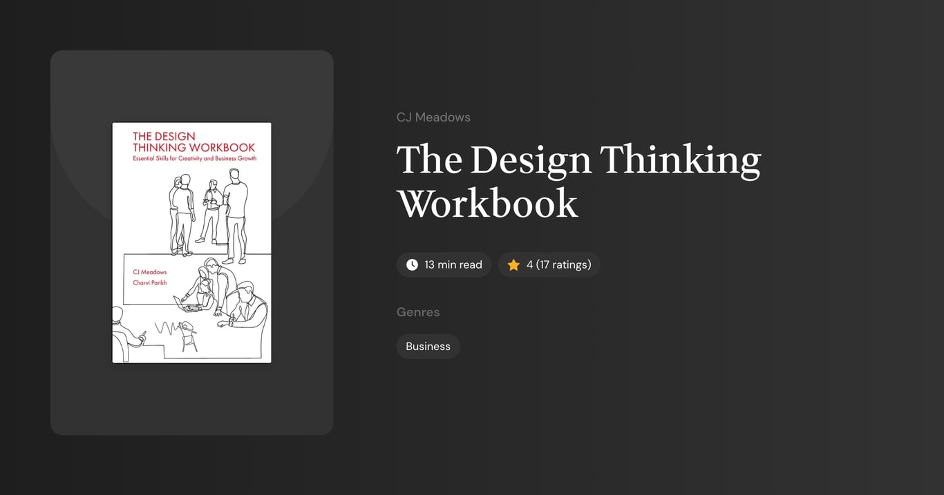 The Design Thinking Workbook Book Summary