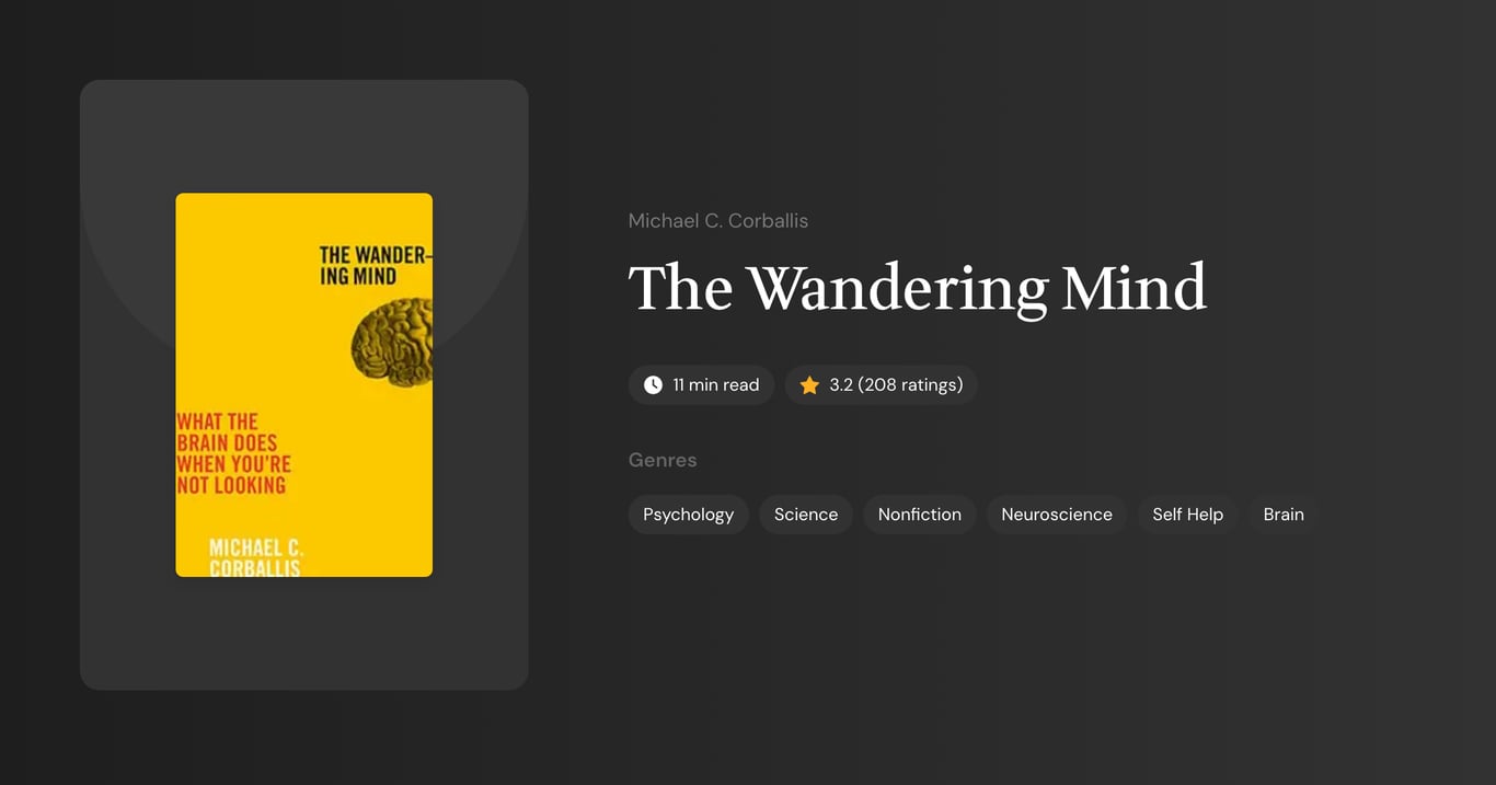 The Wandering Mind Book Summary