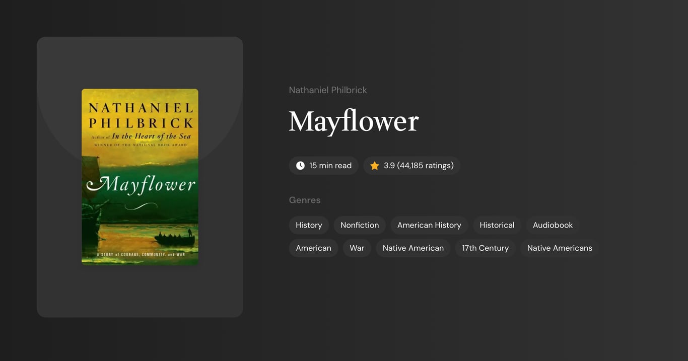 Mayflower Book Summary