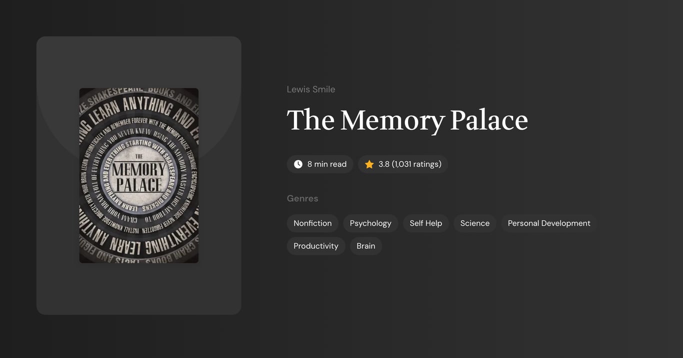 The Memory Palace Book Summary