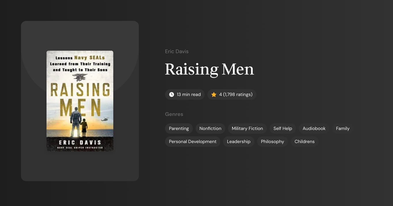 Raising Men Book Summary