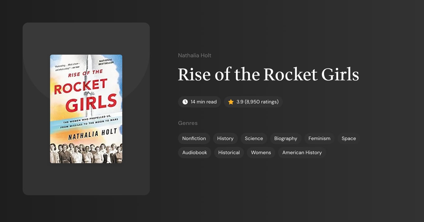 Rise of the Rocket Girls Book Summary