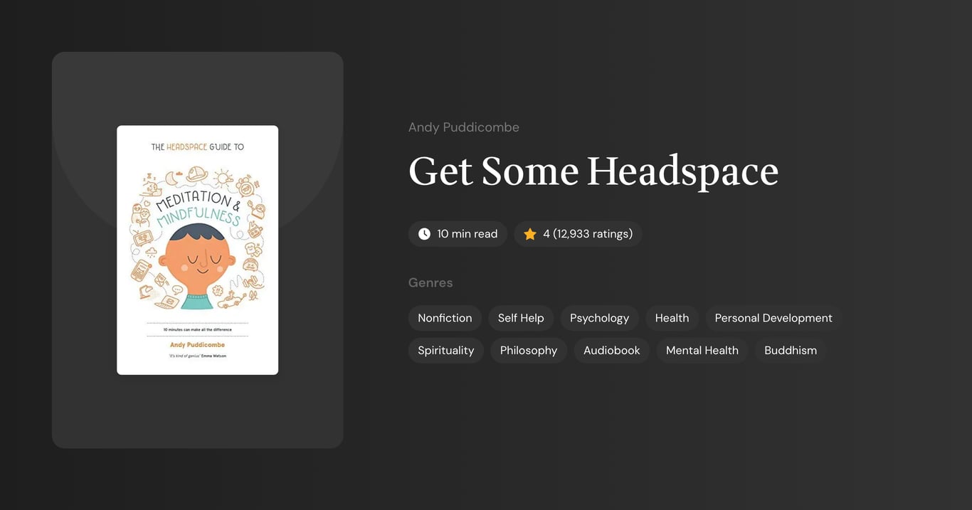 Get Some Headspace Book Summary