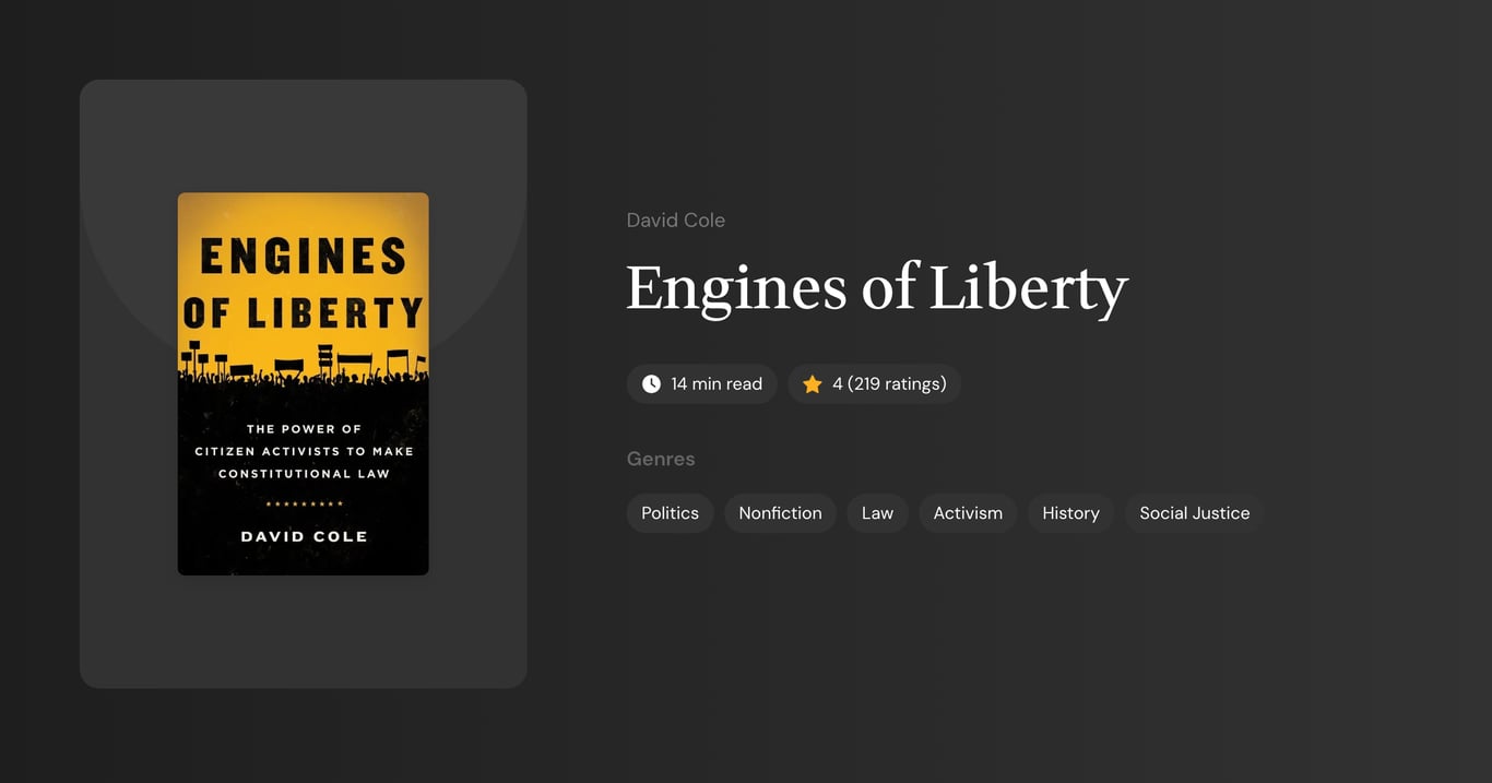 Engines of Liberty Book Summary