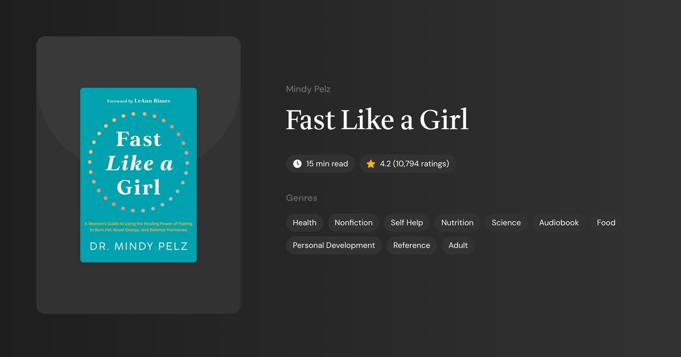 Fast Like a Girl Book Summary