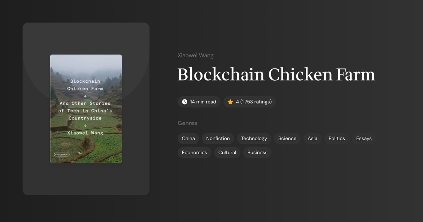Blockchain Chicken Farm Book Summary