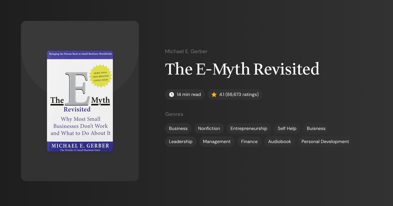 The E-Myth Revisited Book Summary